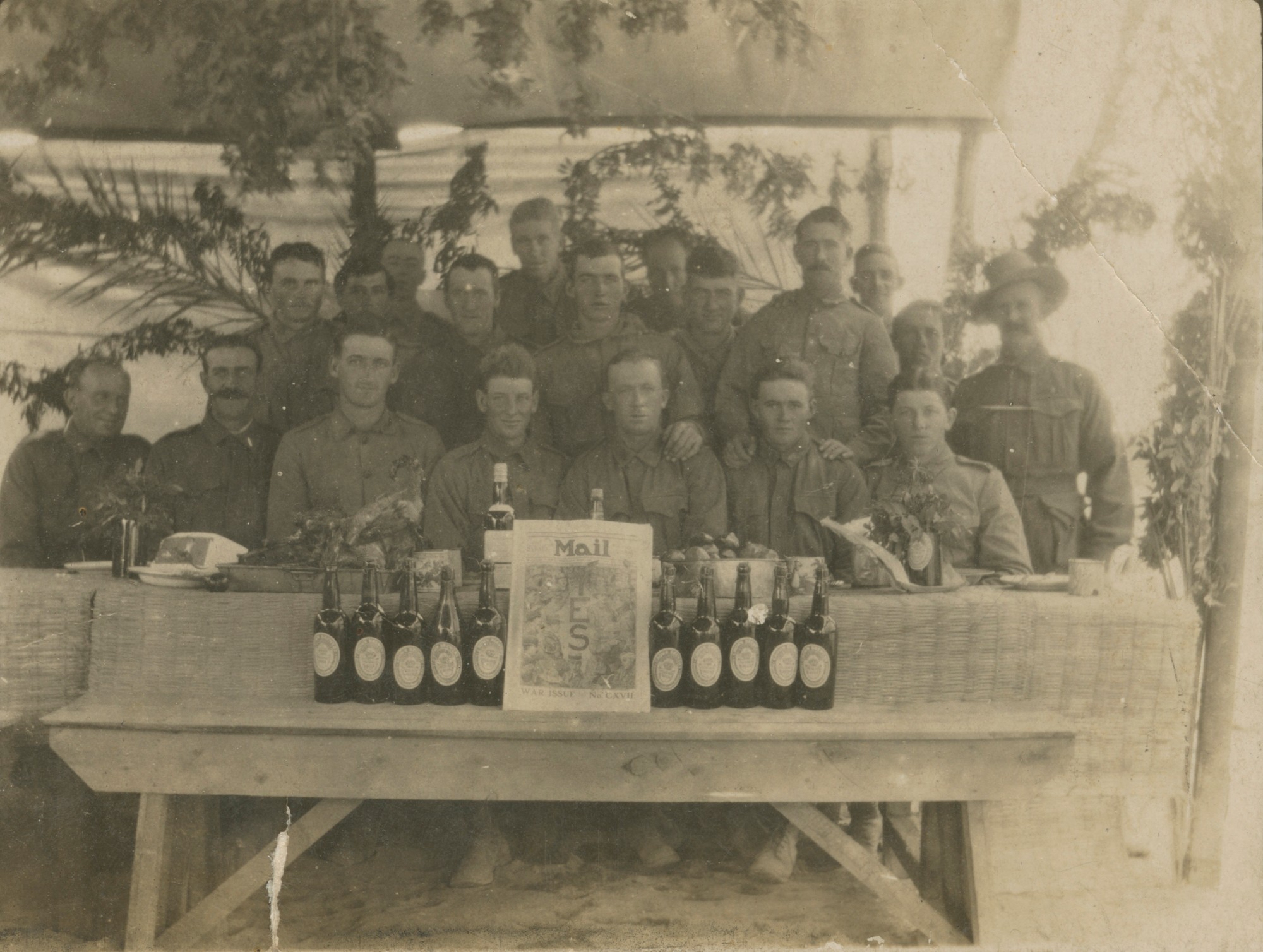 Australian Light Horse Soldiers Celebrating Christmas in Palestine ...