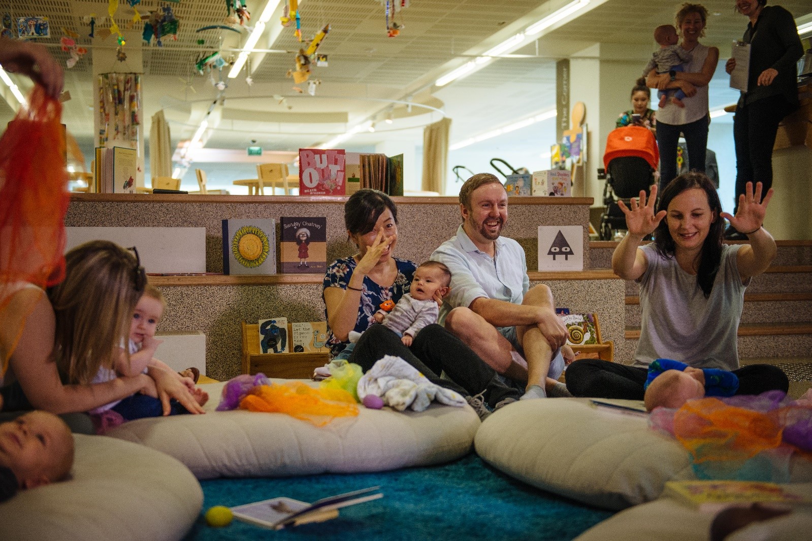 Babies, parents and carers enjoying Baby Play at The Corner. | State ...