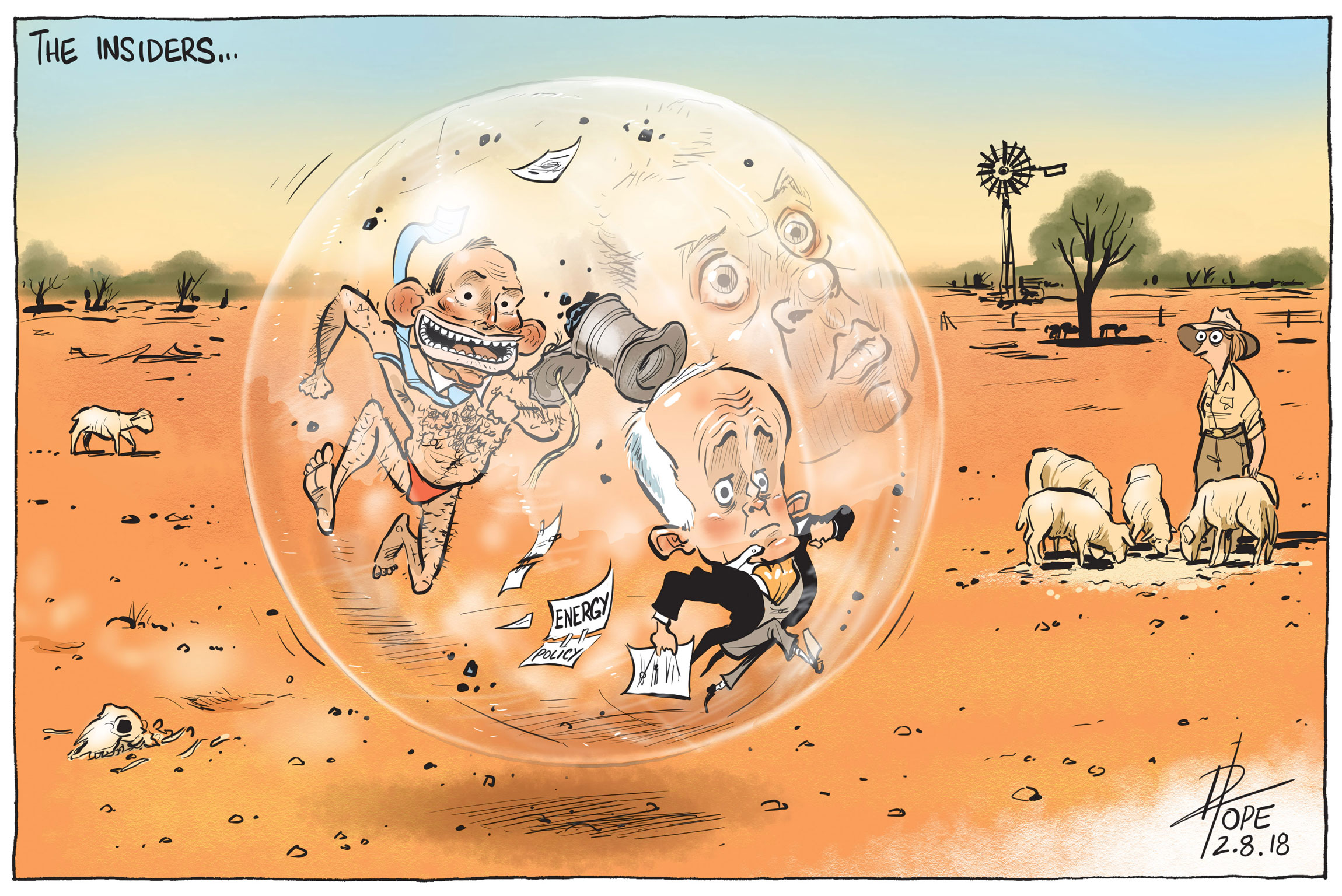 'The Insiders' by David Pope. | State Library of Queensland