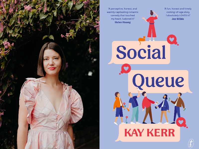 Kay Kerr and her book Social Queue | State Library of Queensland