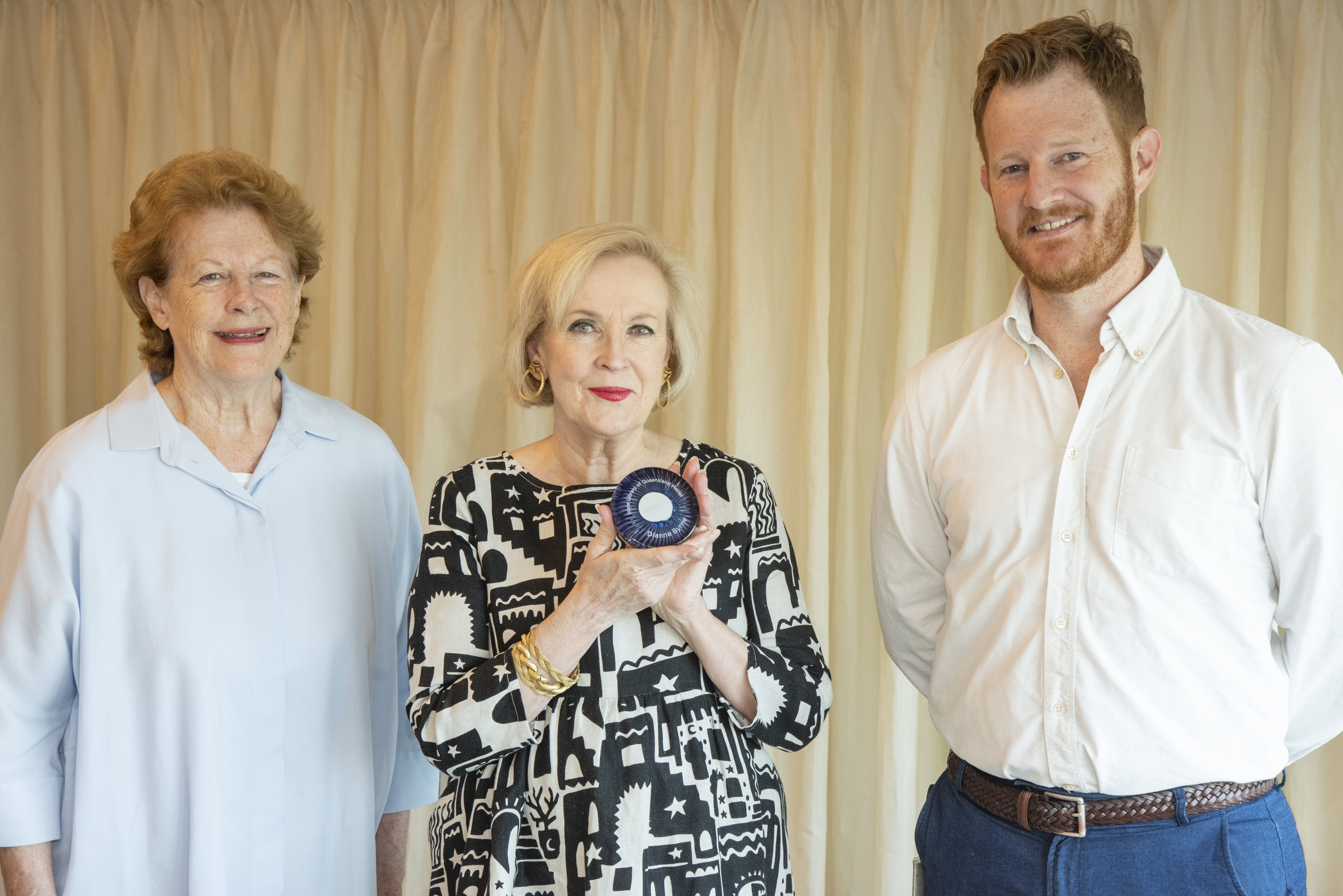 Dianne Byrne with friend Roisin Goss. | State Library of Queensland