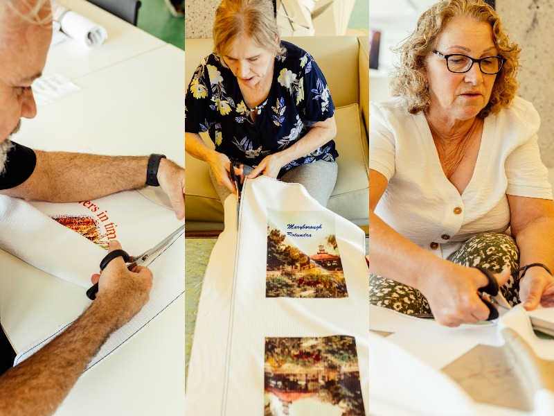Making bespoke tea towels | State Library Of Queensland