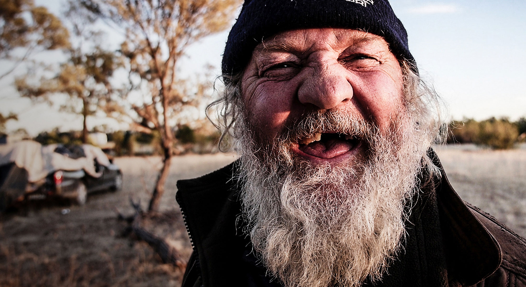 Close up portrait of a camel musterer in the outback | State Library of ...