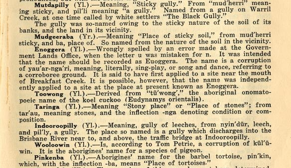 Aboriginal Place names of South-East Queensland. | State Library Of ...