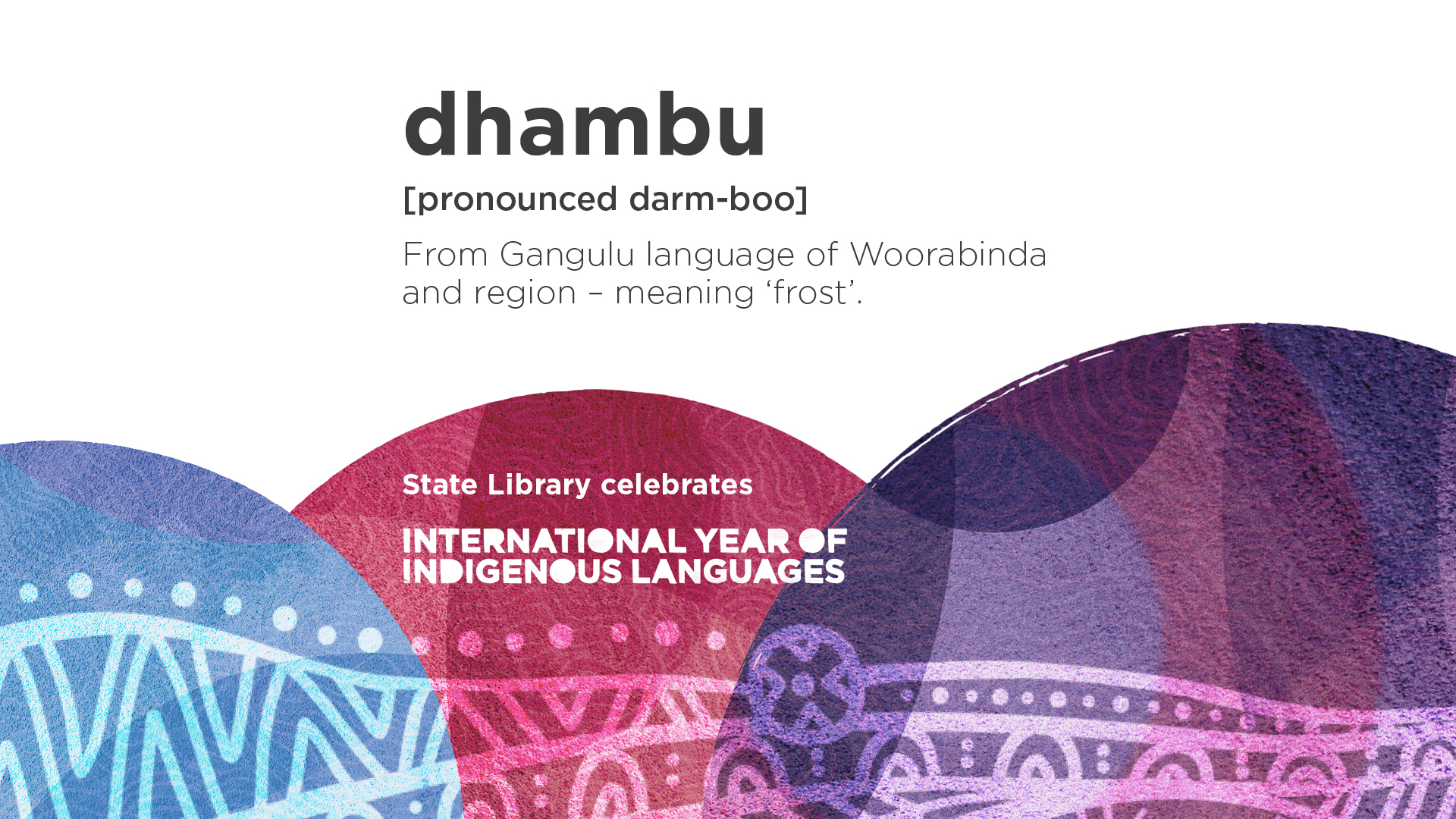 2019 International Year of Indigenous Languages: Word of the Week ...