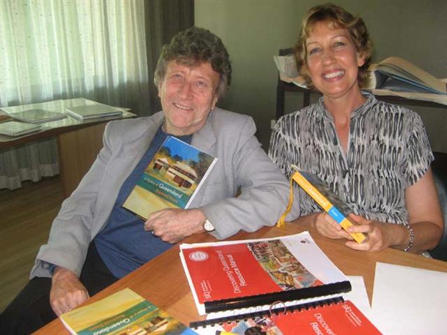 Course leader Professor Raymond Evans and facilitator Dr Leanne Day ...