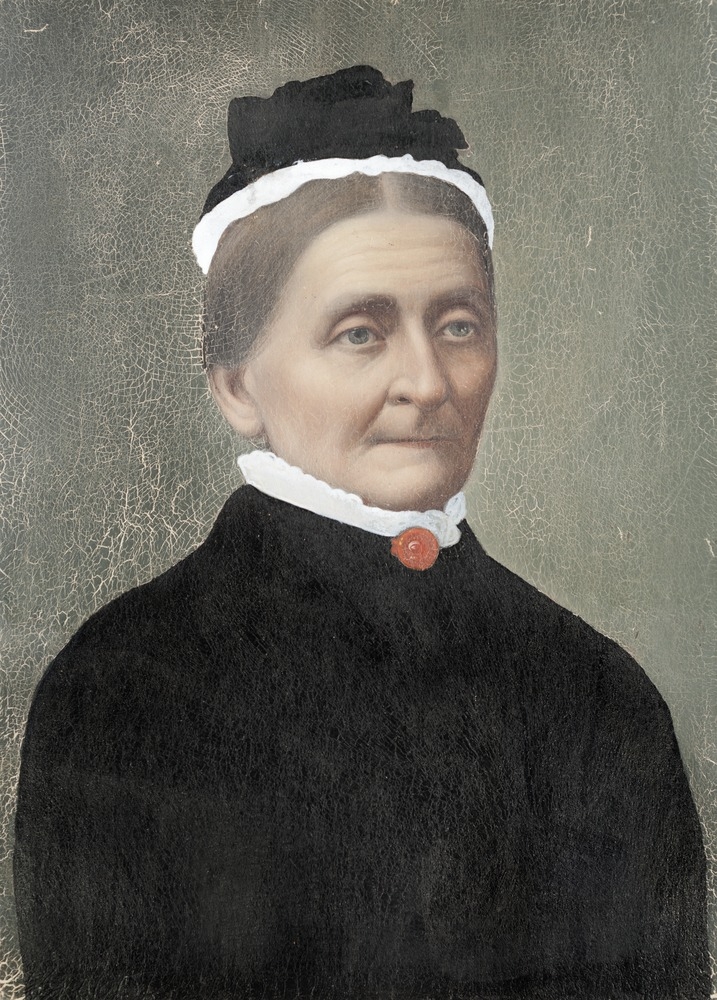 Portrait depicting Julia Emilia Rode, first wife of Franz Rode. State ...