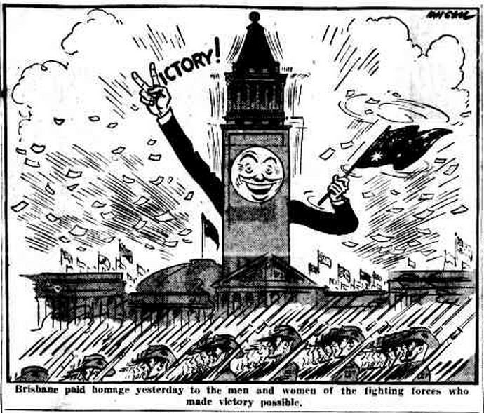 Brisbane celebrates Victory in the Pacific | State Library Of Queensland