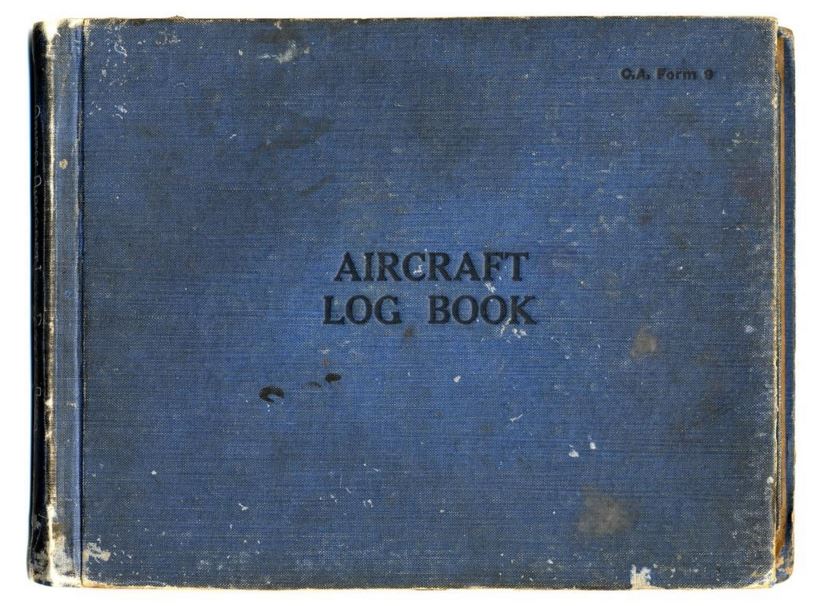 QANTAS' first logbook | State Library Of Queensland