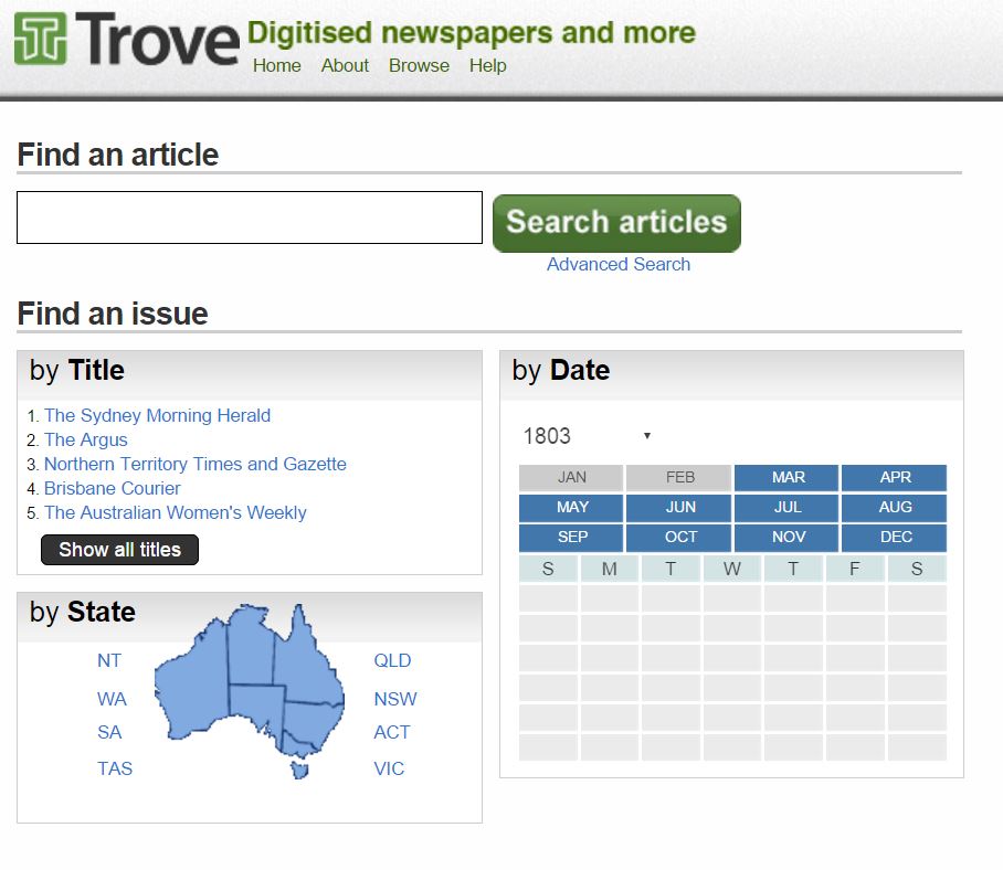 Historical Queensland Newspapers Released On Trove During 2015 State