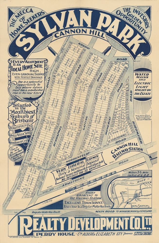 Sylvan Park Estate, Cannon Hill, 1926 (Map of the Week) | State Library ...
