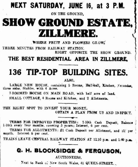 Show Ground Estate, Zillmere, 1917 (Map of the Week) | State Library Of ...
