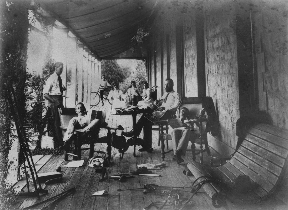 Charles Archer and the squatters chair | State Library Of Queensland