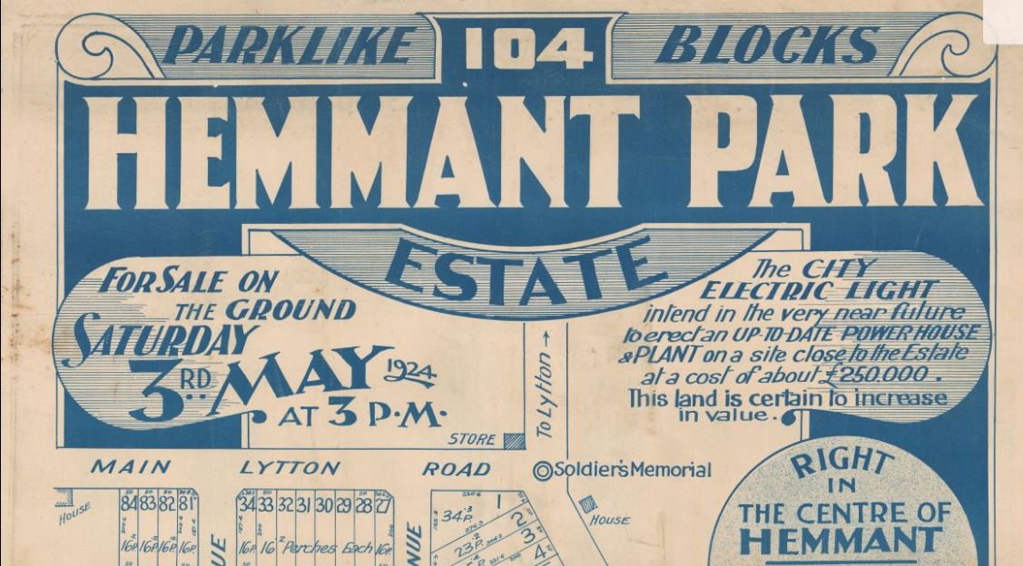 Hemmant Park Estate, Hemmant, 1924 (Map of the Week) | State Library of ...