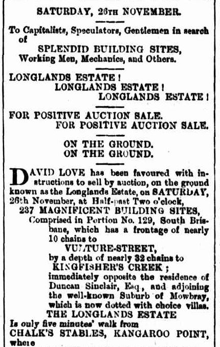 Longlands Estate, [Woolloongabba], 1881 (Map of the Week) | State ...