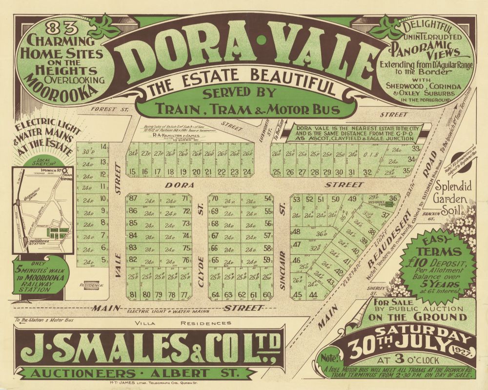 Dora Vale Estate, Moorooka, 1927 (Map of the Week) | State Library Of ...