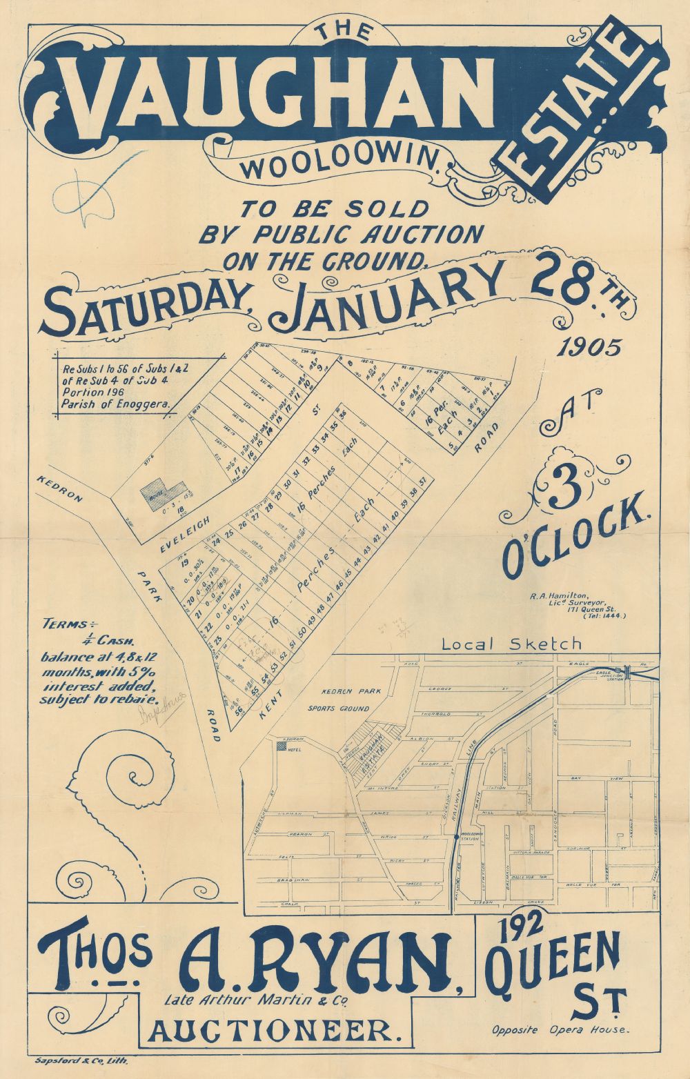 Vaughan Estate, Wooloowin, 1905 (Map of the Week) | State Library Of ...