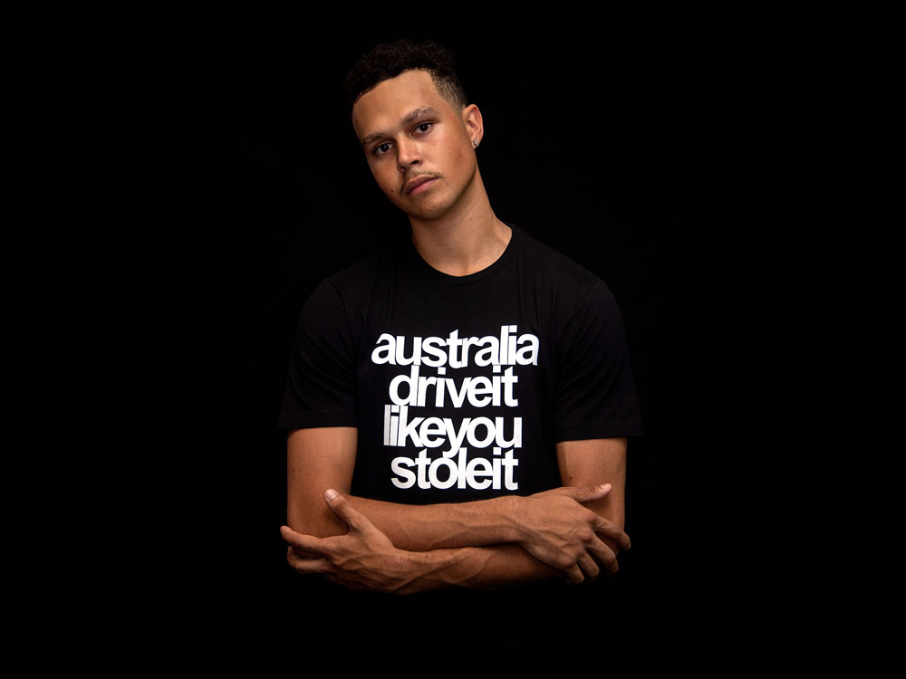 Indigenous protest shirt | State Library of Queensland