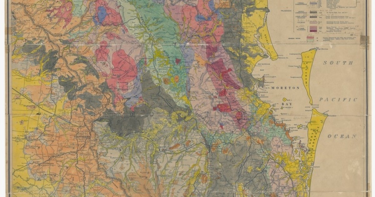Digitised @ SLQ : Geological map of the Moreton district | State ...