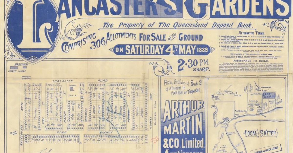 Lancaster's Gardens [Ascot], 1889 (Map of the Week) | State Library Of ...