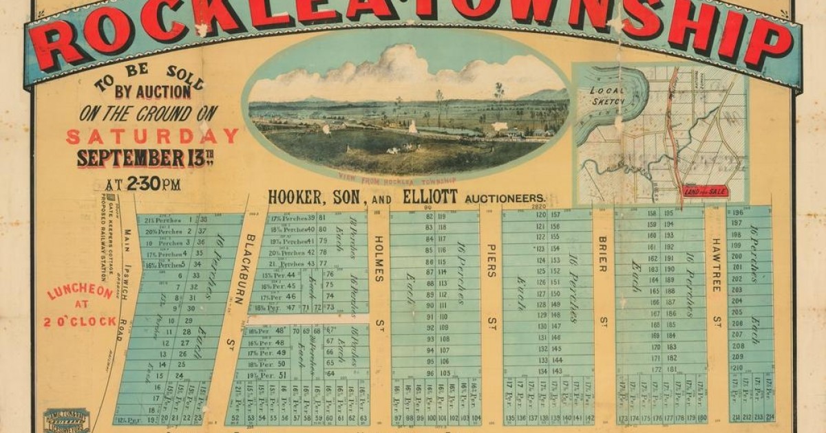 Rocklea Township, [Moorooka], 1884 (Map of the Week) | State Library Of ...