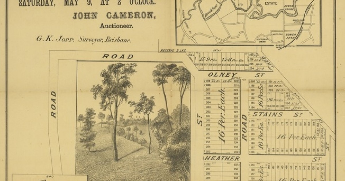 Wilston Estate, 1885 (Map of the Week) | State Library Of Queensland