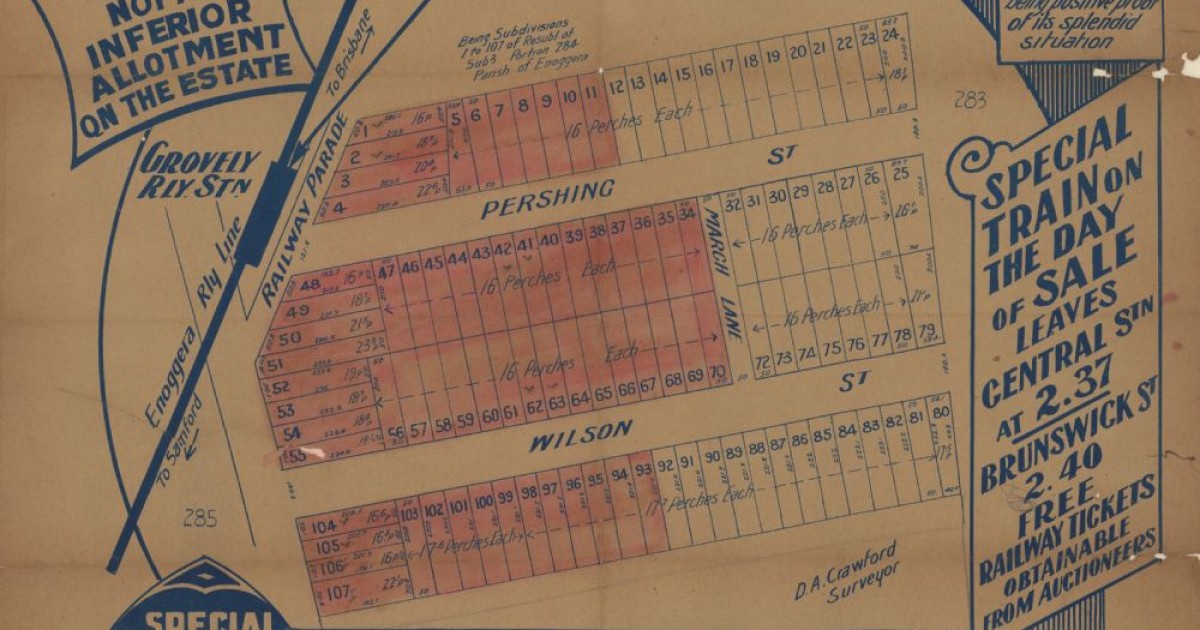 Grovely Station Estate, [Keperra], 1918 (Map of the Week) | State ...