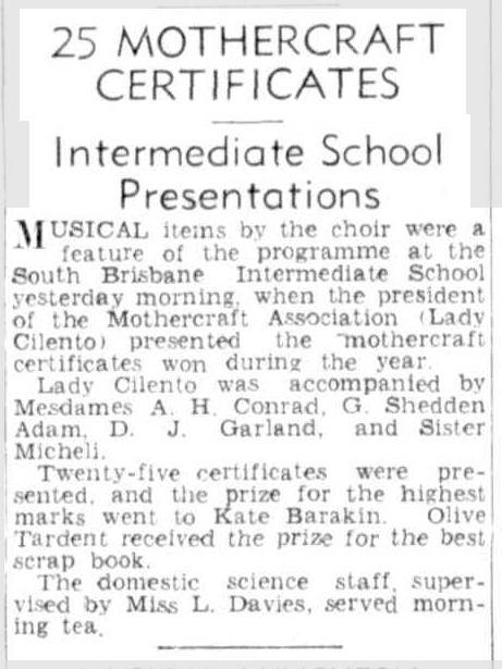 Mothercraft for Queensland Girls: An interesting experiment in the ...