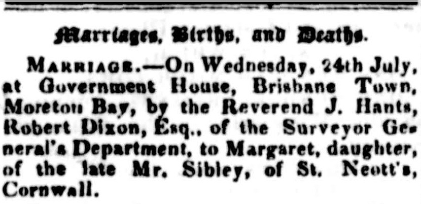 The first marriages in the Moreton Bay settlement 1839: behind the ...