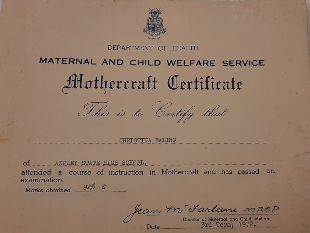 Mothercraft for Queensland Girls: An interesting experiment in the ...