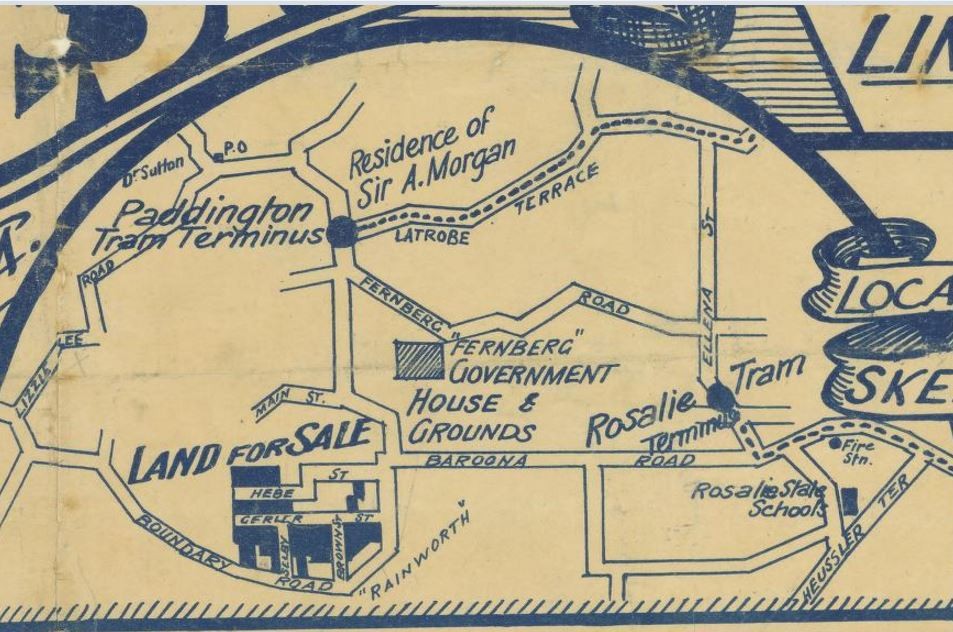 Rose Hill Estate, Rosalie [Bardon], 1914 (Map of the Week) | State ...