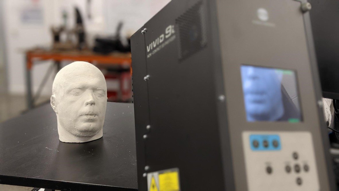Laser scanning an actor to make a head in a jar! | State Library Of ...