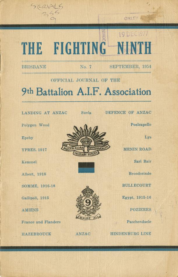 Digitised@SLQ: The Fighting Ninth | State Library Of Queensland
