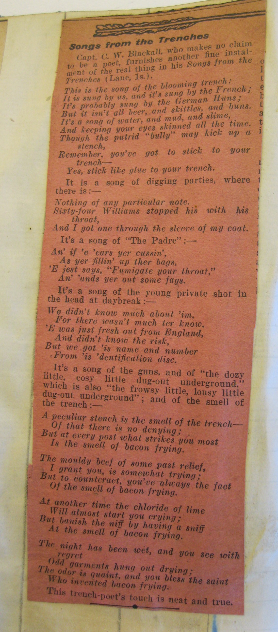Poems From The War | State Library of Queensland
