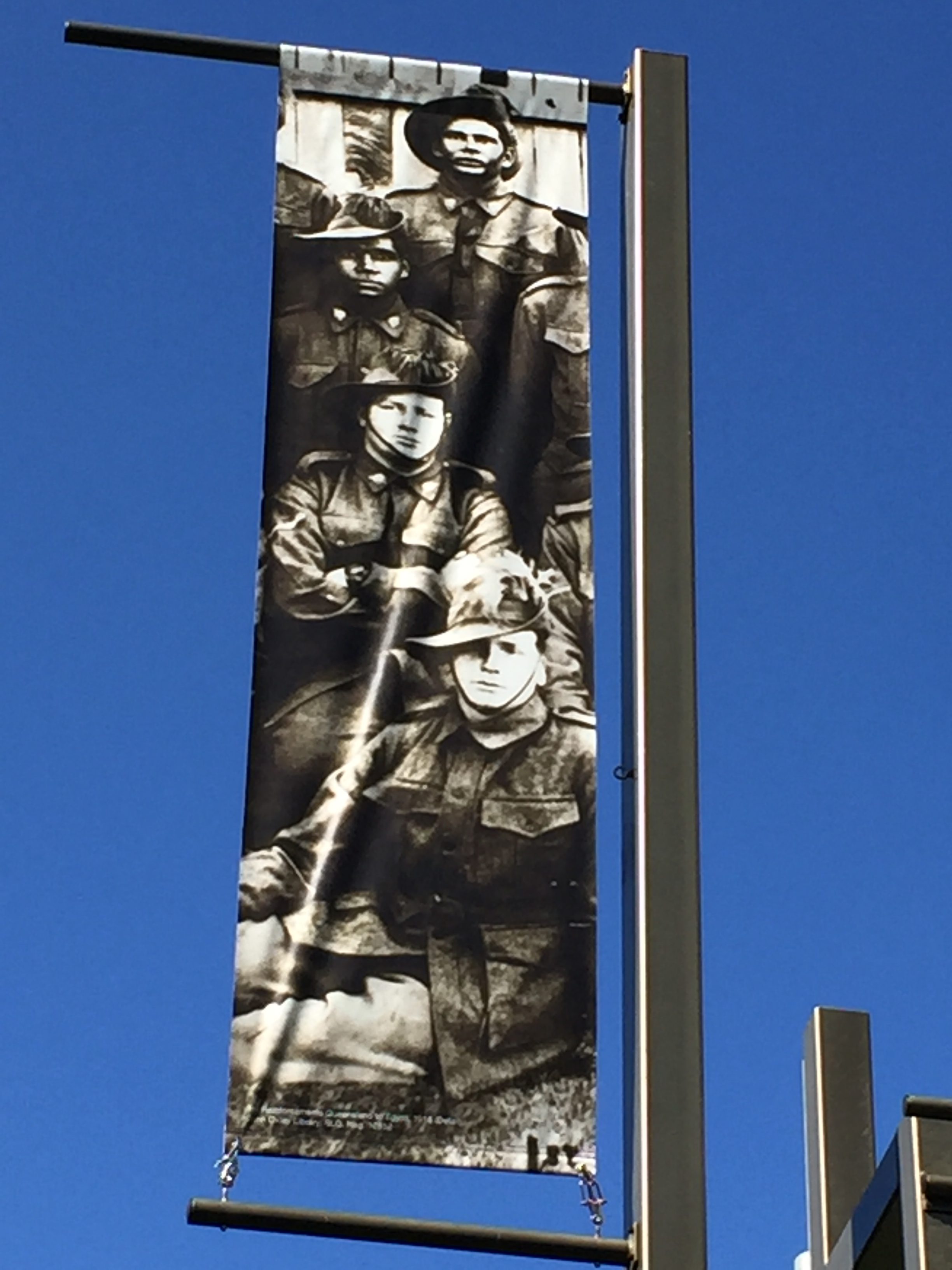 First World War banners on Maiwar Green | State Library Of Queensland